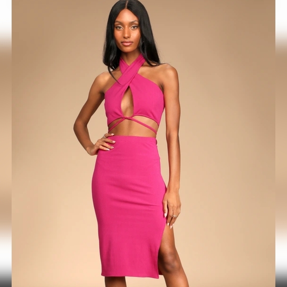 Lulus | Skirts | Lulus Pink 2 Piece Set | Poshmark